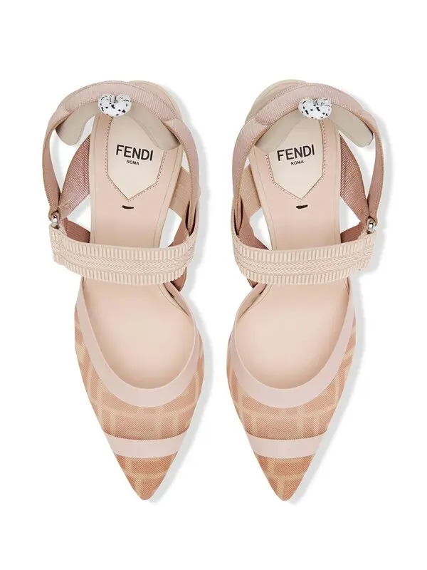 Fendi Colibrì Slingback Pumps - Pink