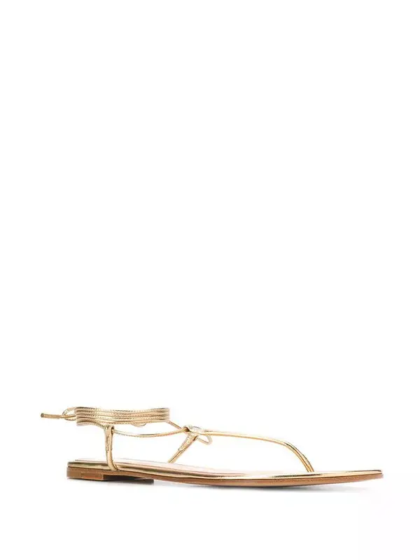 GIANVITO ROSSI Ankle Strap Flat Sandals
