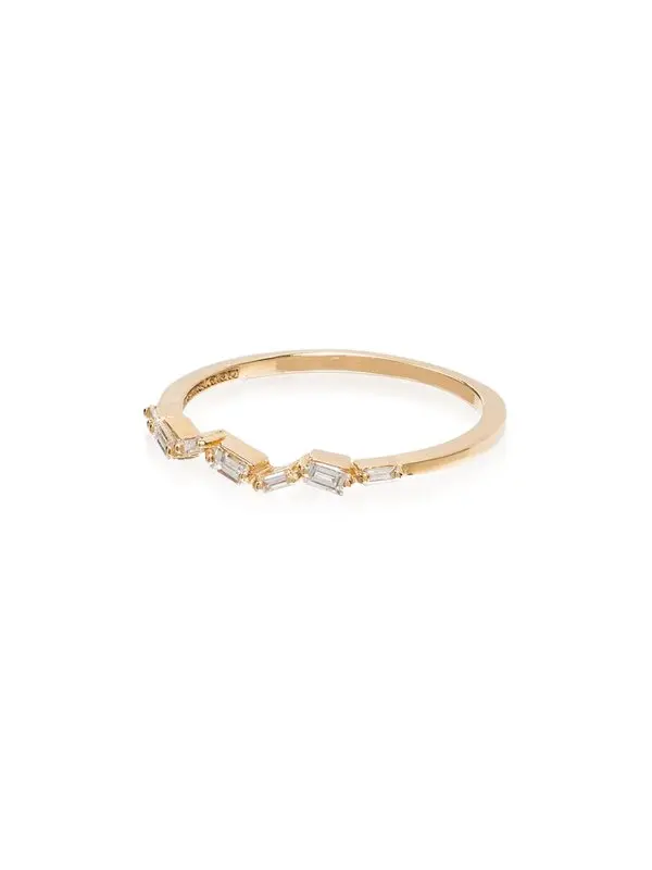 SUZANNE KALAN 18kt Baguette Diamond Ring - Gold