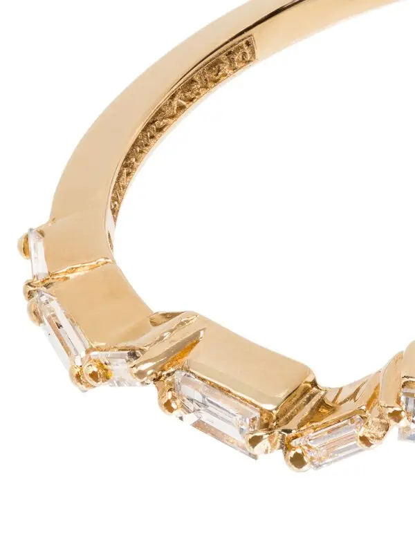 SUZANNE KALAN 18kt Baguette Diamond Ring - Gold