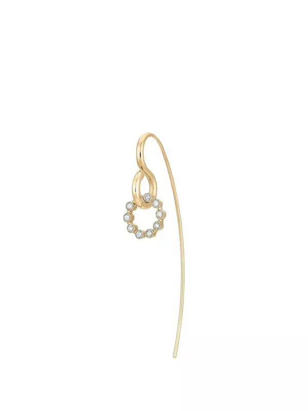 Charlotte Chesnais 18kt Yellow Gold Swing Unit Diamond Single Earring - Metallic