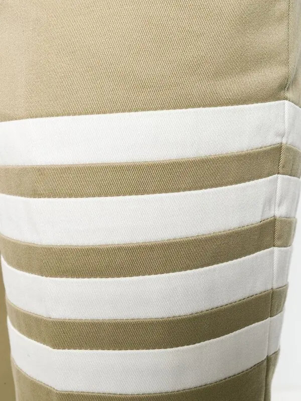 Thom Browne Cotton Twill 4-bar Unconstructed Chino Trousers