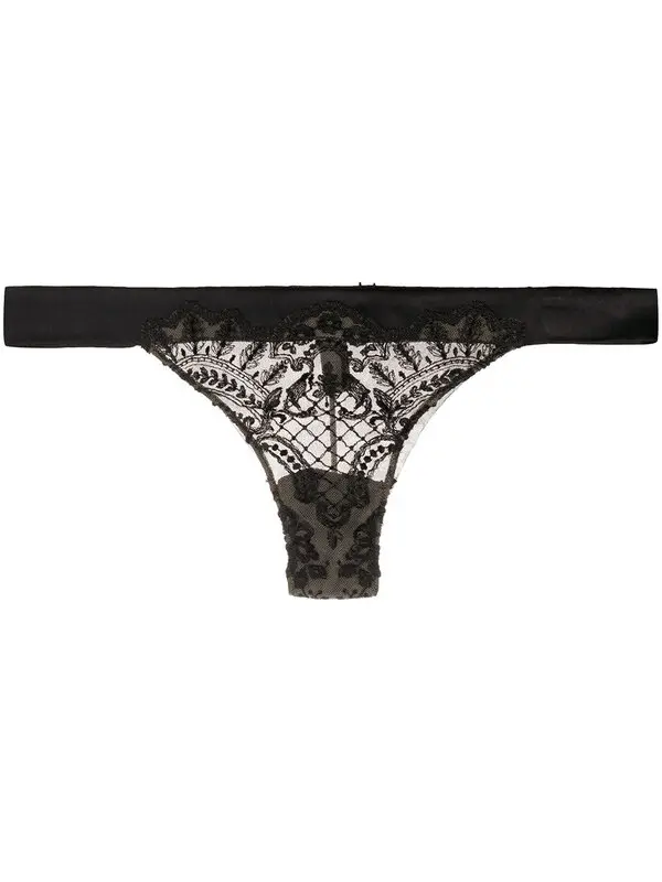 I.D. Sarrieri Christmas Embroidered Thong