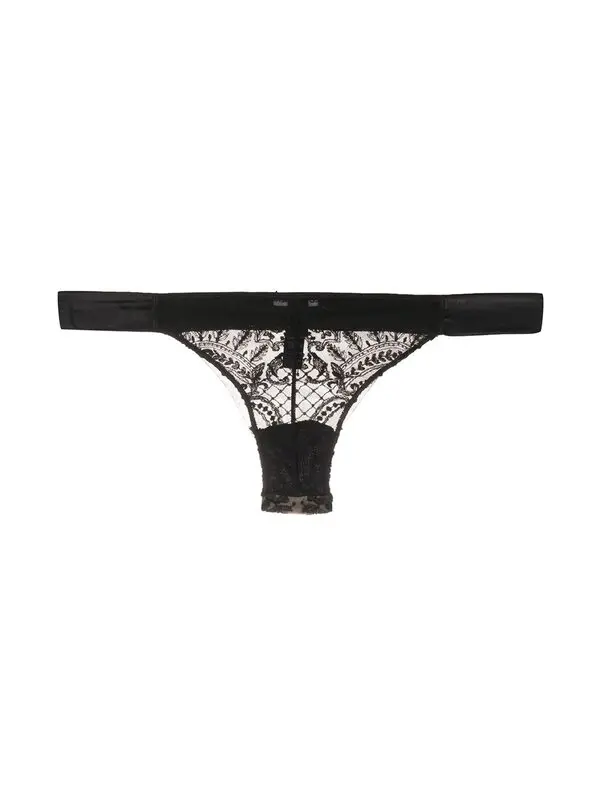 I.D. Sarrieri Christmas Embroidered Thong