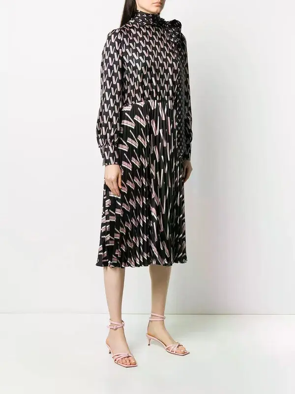 Valentino Garavani Double Vlogo Pussy-bow Dress