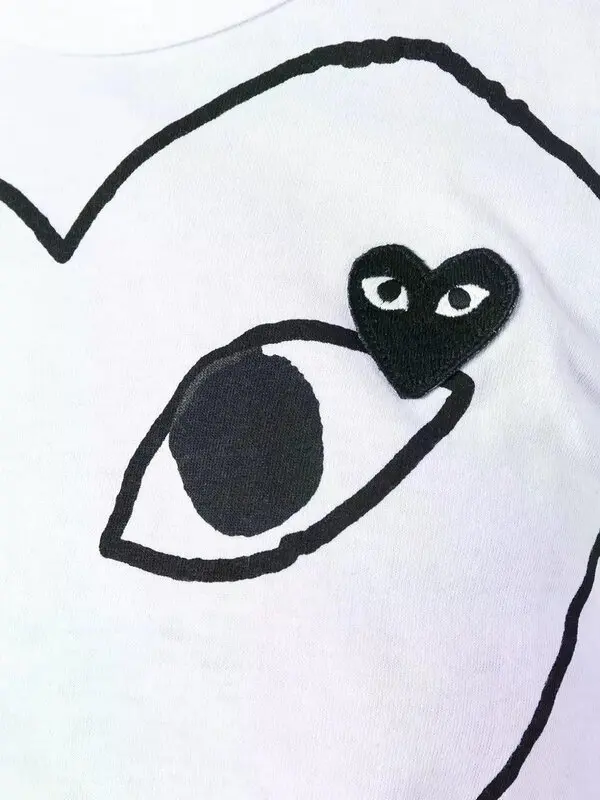 Play Comme Des Garcon Heart-print T-shirt