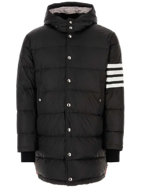 Thom Browne 4-bar Padded Coat - Black