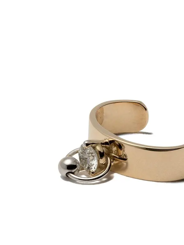 Delfina Delettrez 18kt Two In One Diamond Earcuff - Gold