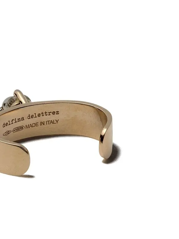 Delfina Delettrez 18kt Two In One Diamond Earcuff - Gold