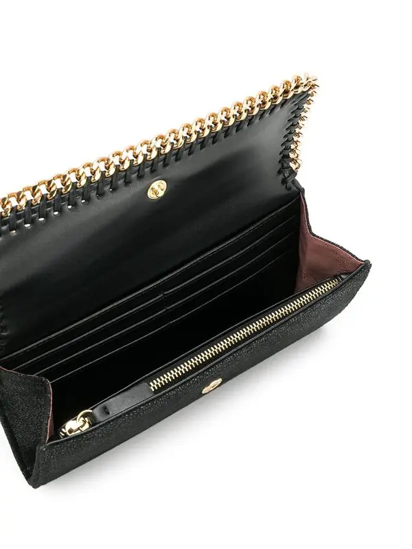 Stella McCartney Falabella Continental Wallet - Black