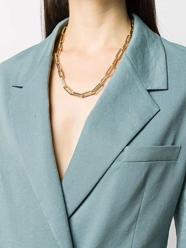 Federica Tosi Line Bolt Long Chain Necklace