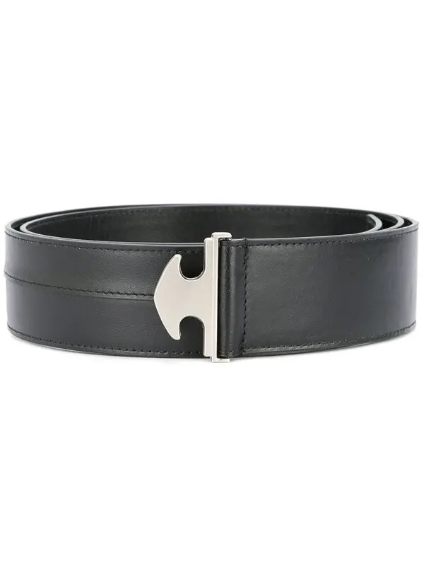 A-COLD-WALL* Logo Leather Belt - Black