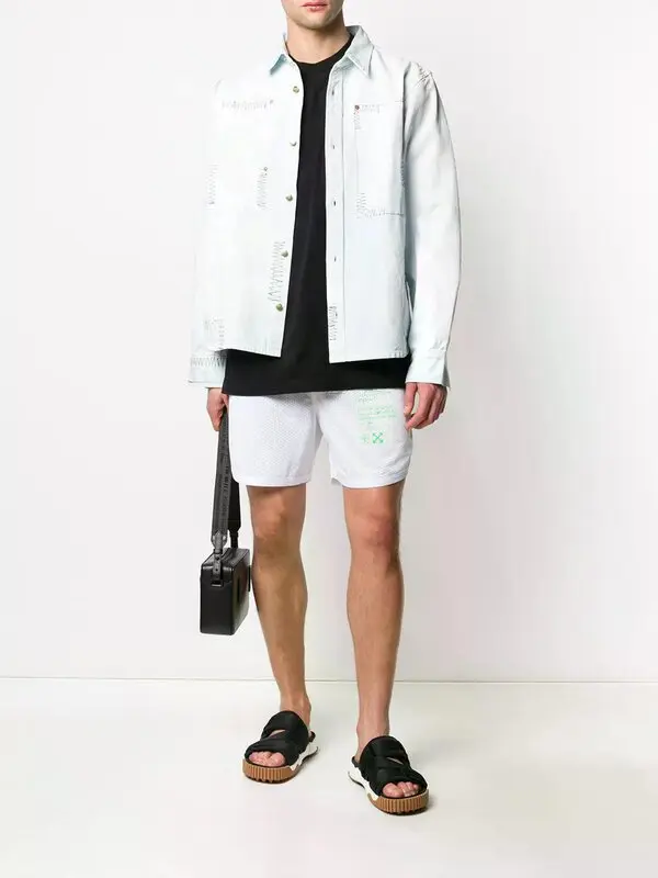 Off-White Arch Shapes Mesh Shorts