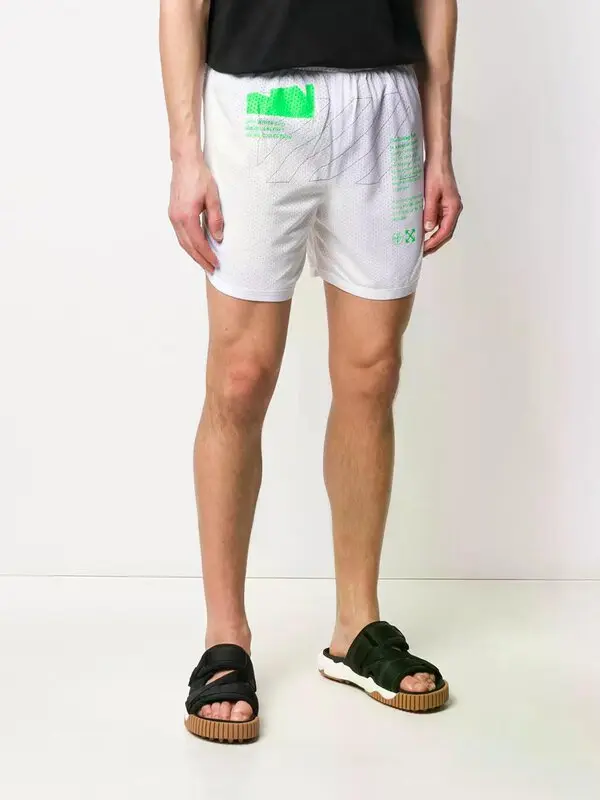 Off-White Arch Shapes Mesh Shorts