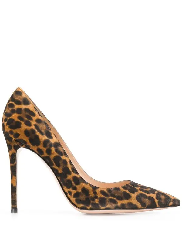 GIANVITO ROSSI Leopard Print Pumps