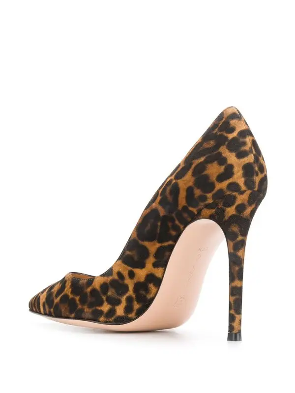 GIANVITO ROSSI Leopard Print Pumps