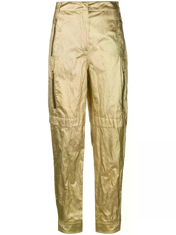 Philosophy Di Lorenzo Serafini Metallic High Waist Trousers