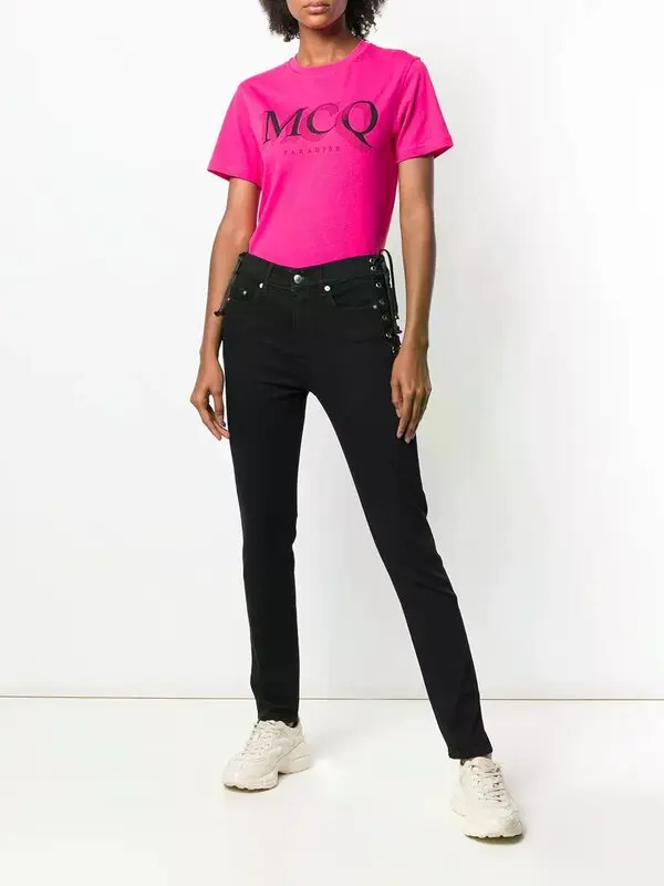 Alexander McQueen Laced Harvey Slim-cut Jeans