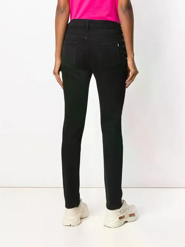 Alexander McQueen Laced Harvey Slim-cut Jeans
