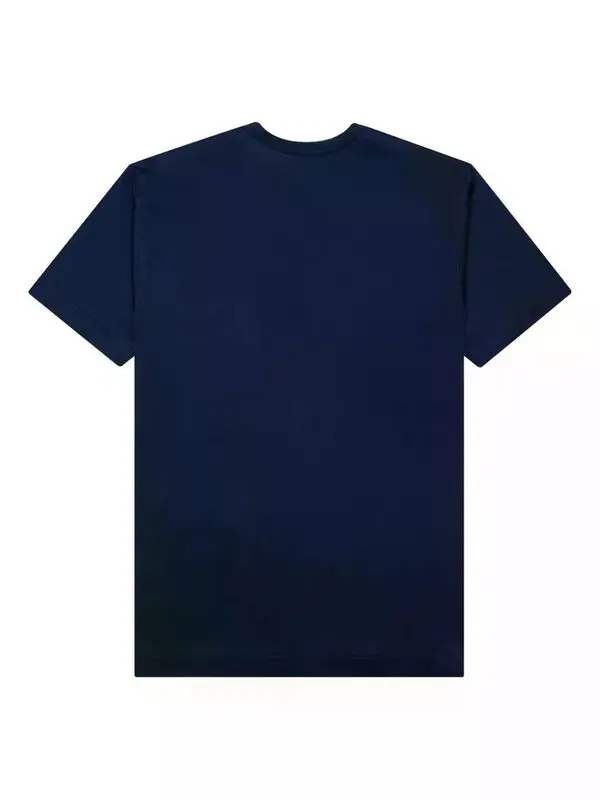 Play Comme Des Garcon Logo-patch T-shirt - Blue