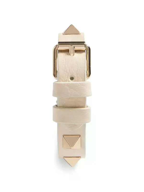 Valentino Garavani Rockstud Leather Bracelet - Neutrals