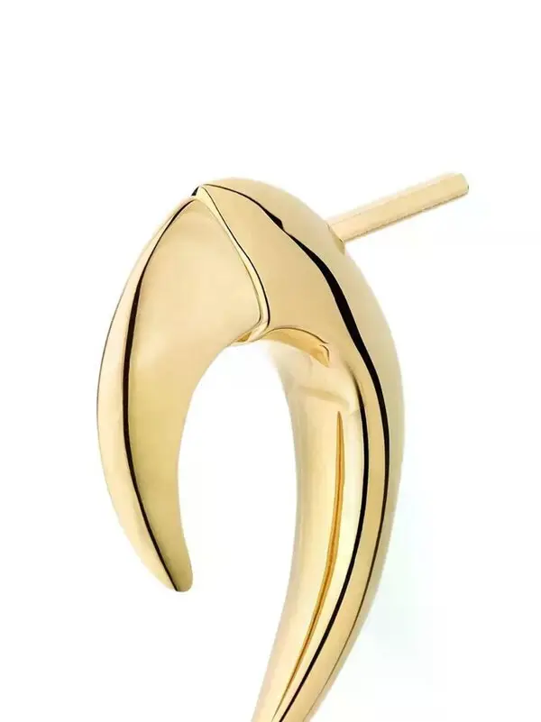 SHAUN LEANE 18kt Yellow Gold Small Talon Earrings - Metallic
