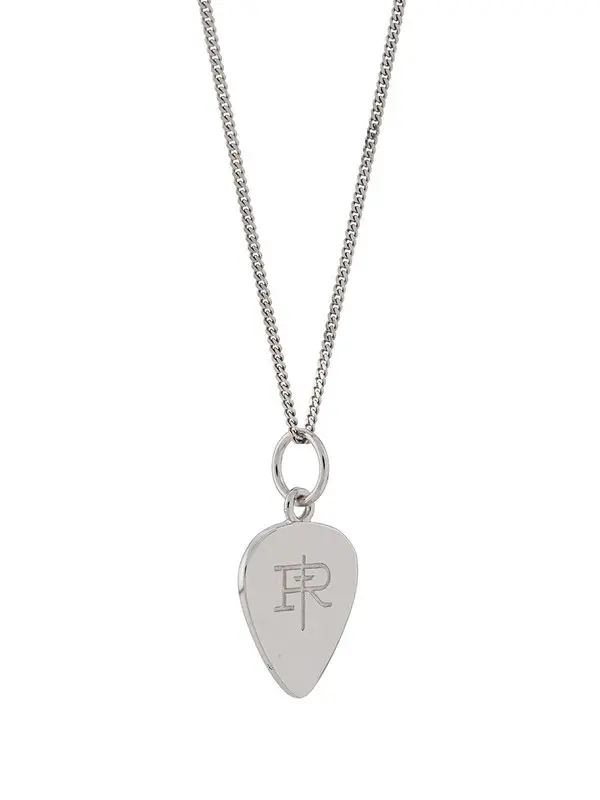 TRUE ROCKS Logo-engraved Pendant Necklace