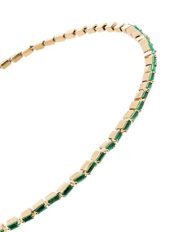 SUZANNE KALAN 18kt Yellow Emerald Choker