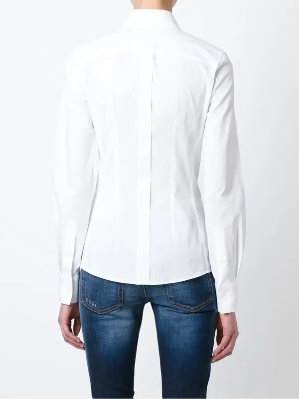 Dolce & Gabbana Stretch-cotton Poplin Shirt - White