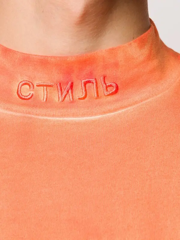 Heron Preston Stonewashed Turtleneck Top