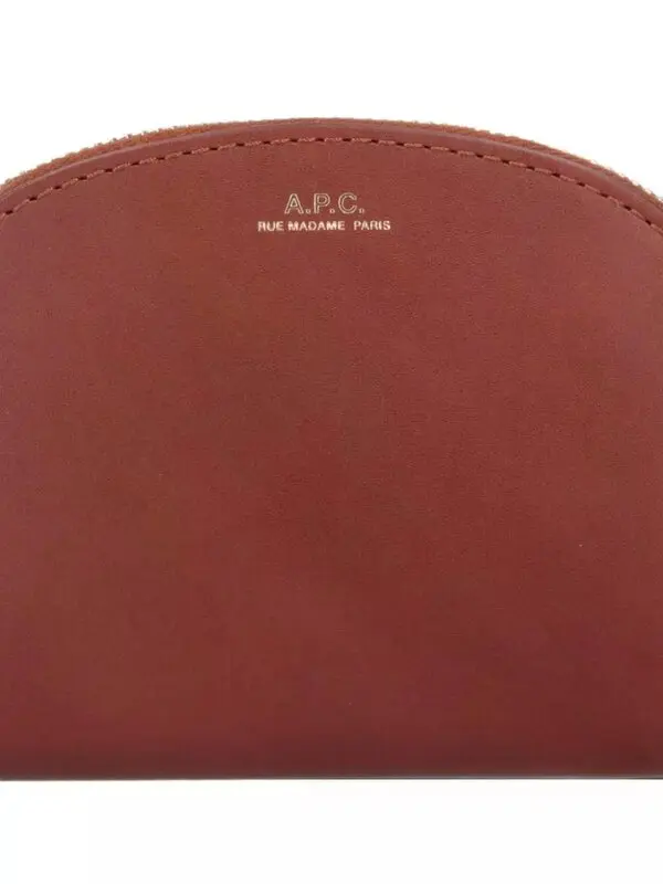A.p.c. Demi-lune Wallet - Brown