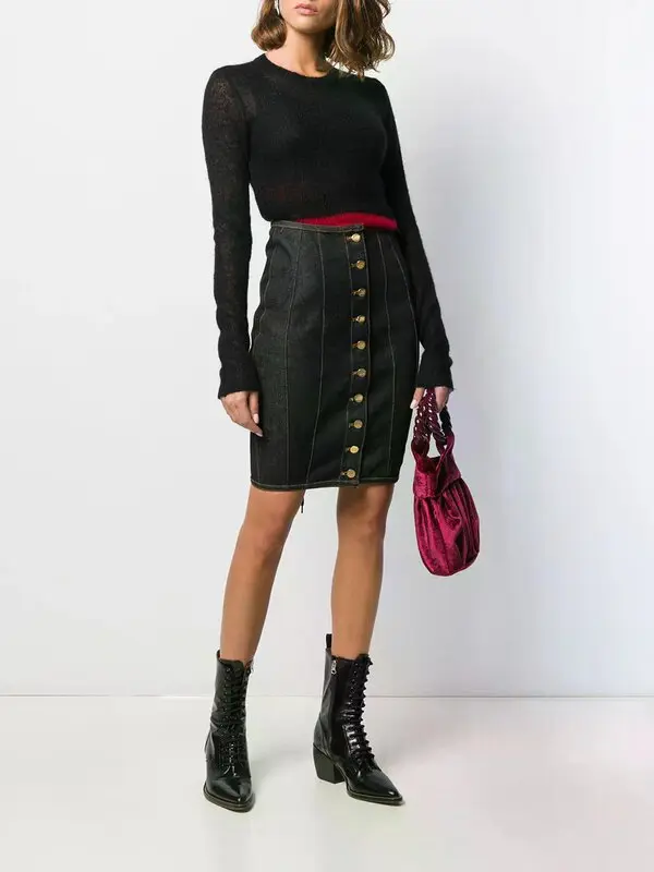 JEAN PAUL GAULTIER 1990s Striped Mohair-wool Blend Jumper