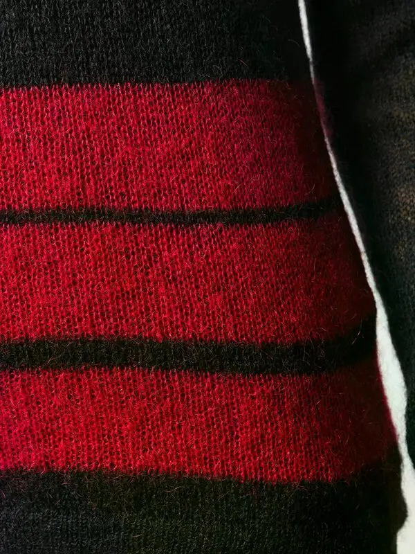 JEAN PAUL GAULTIER 1990s Striped Mohair-wool Blend Jumper