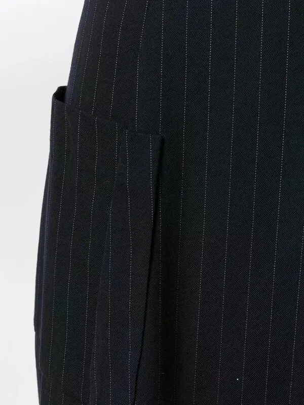 Comme Des Garçons 1992 Pinstriped Midi Dress