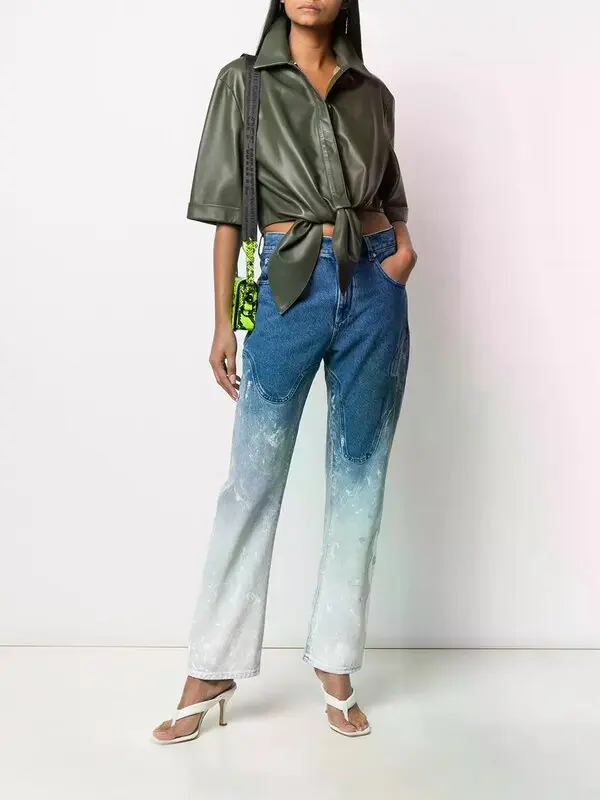 Off-White Bleached Baggy Jeans