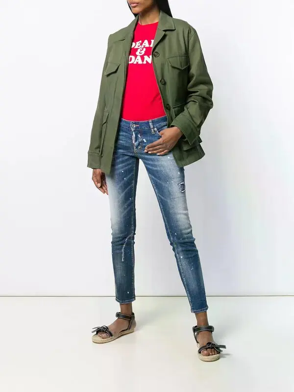 Dsquared2 Paint Splattered Skinny Jeans