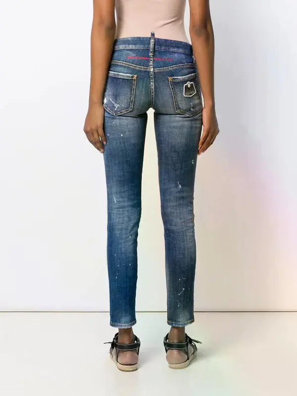 Dsquared2 Paint Splattered Skinny Jeans