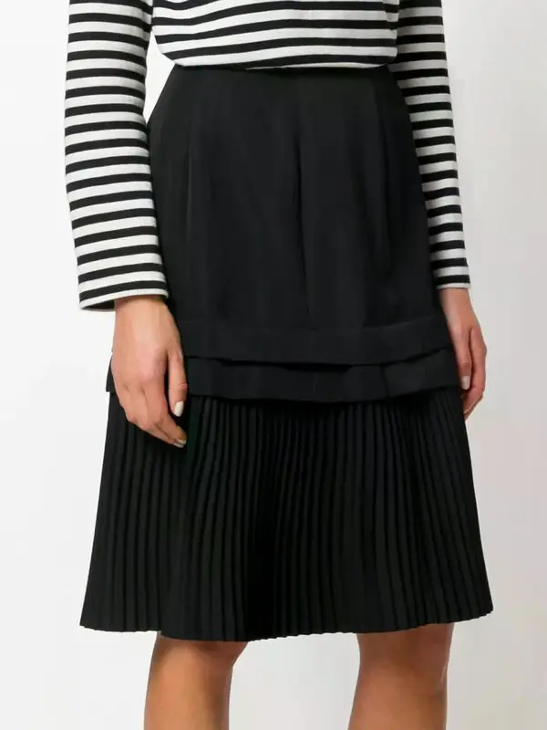 Comme Des Garçons Layered Pleated Skirt