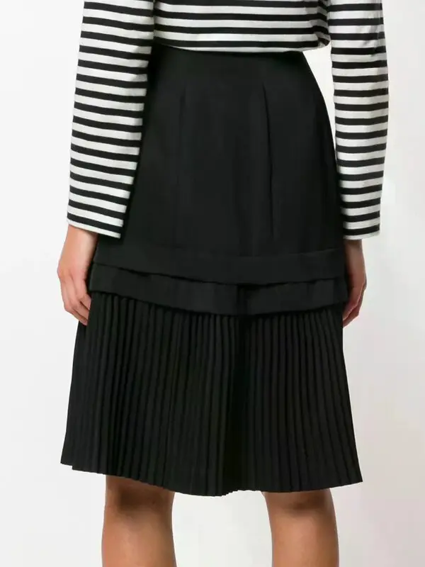 Comme Des Garçons Layered Pleated Skirt