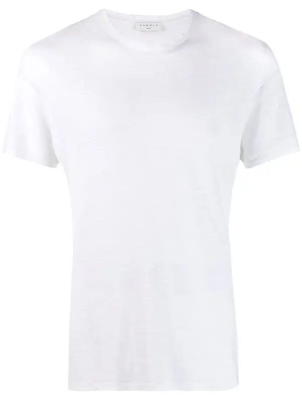 Sandro Linen T-shirt - White