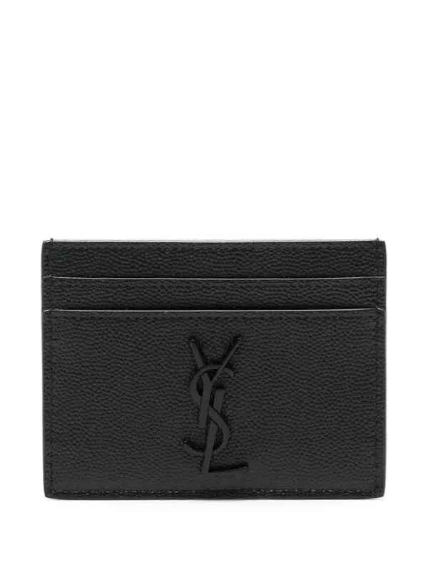 Saint Laurent Cassandre-logo Leather Card Holder