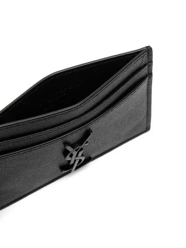 Saint Laurent Cassandre-logo Leather Card Holder
