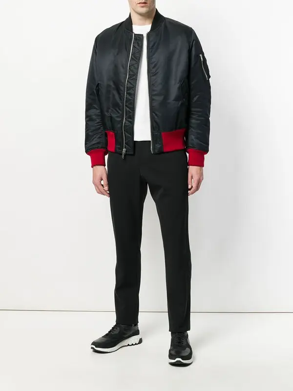 Calvin Klein Contrast Hem Bomber Jacket
