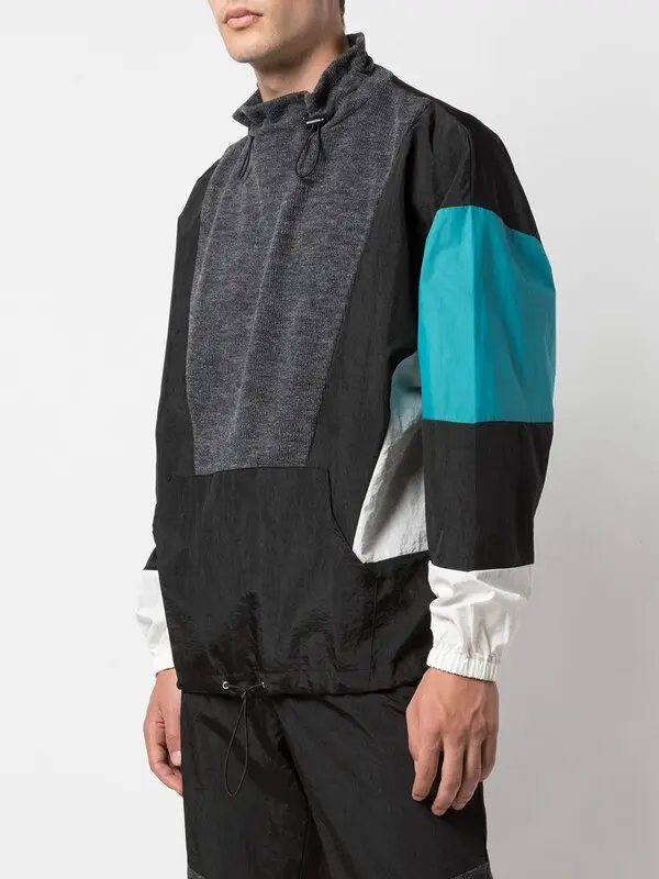 GOD'S MASTERFUL CHILDREN Oversized Knit-panel Windbreaker