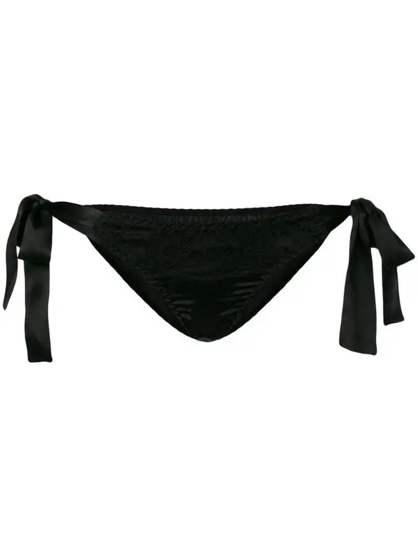 GILDA & PEARL Lovers Of Montparnasse Silk Briefs - Black