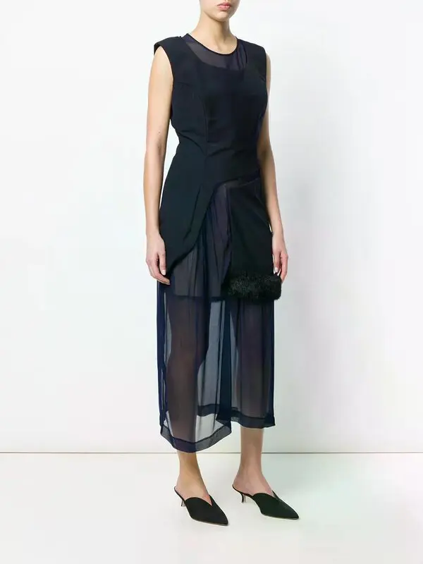 Comme Des Garçons 1997 Layered Sheer Dress - Blue