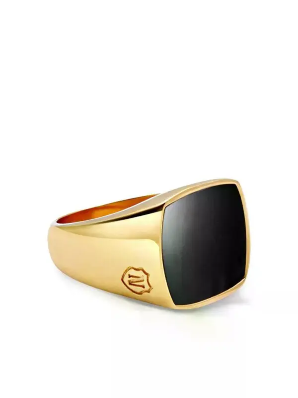 NIALAYA JEWELRY Onyx Cocktail Ring - Gold