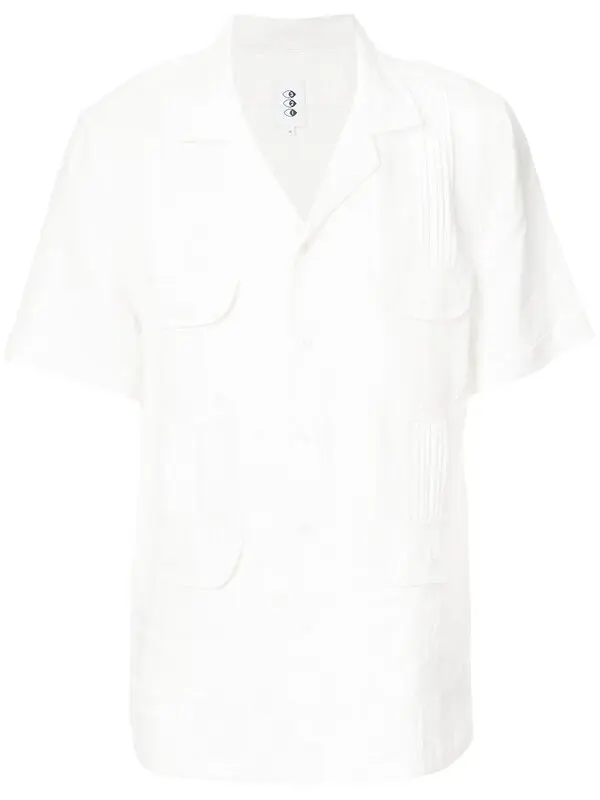 321 Pleat-detailing Short-sleeve Shirt