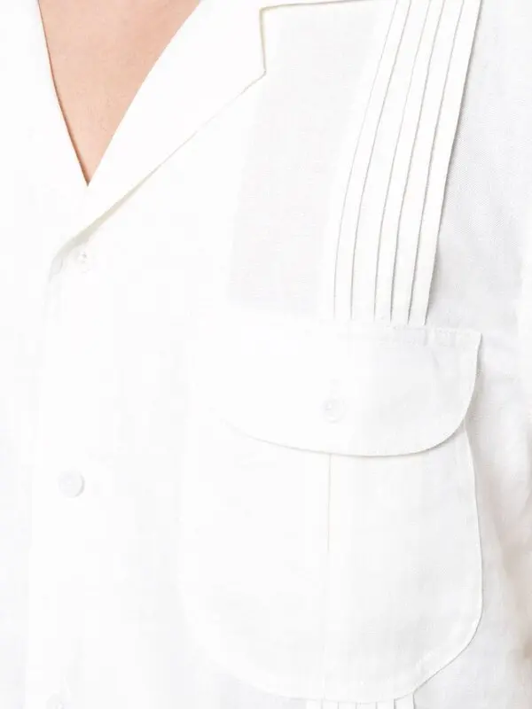 321 Pleat-detailing Short-sleeve Shirt