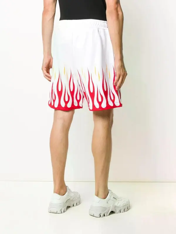 OMC Flames Print Track Shorts